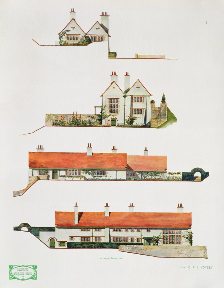 Design for a small country house, early 1900s